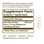antioxidant support with Solgar Resveratrol