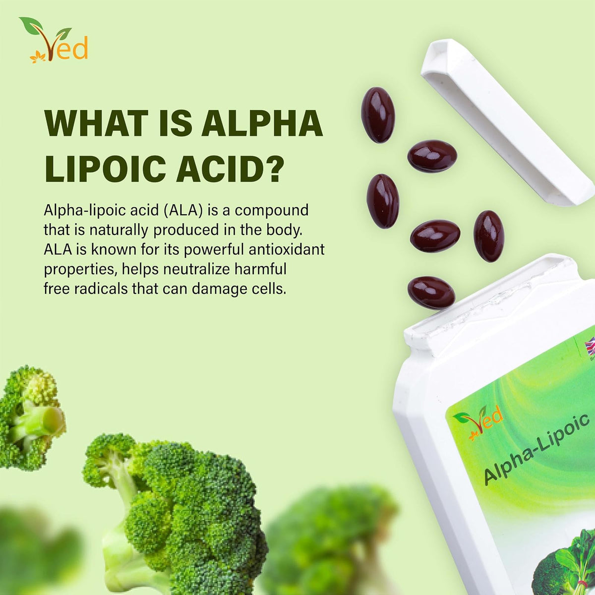Antioxidant support with Ved Lipoic Acid