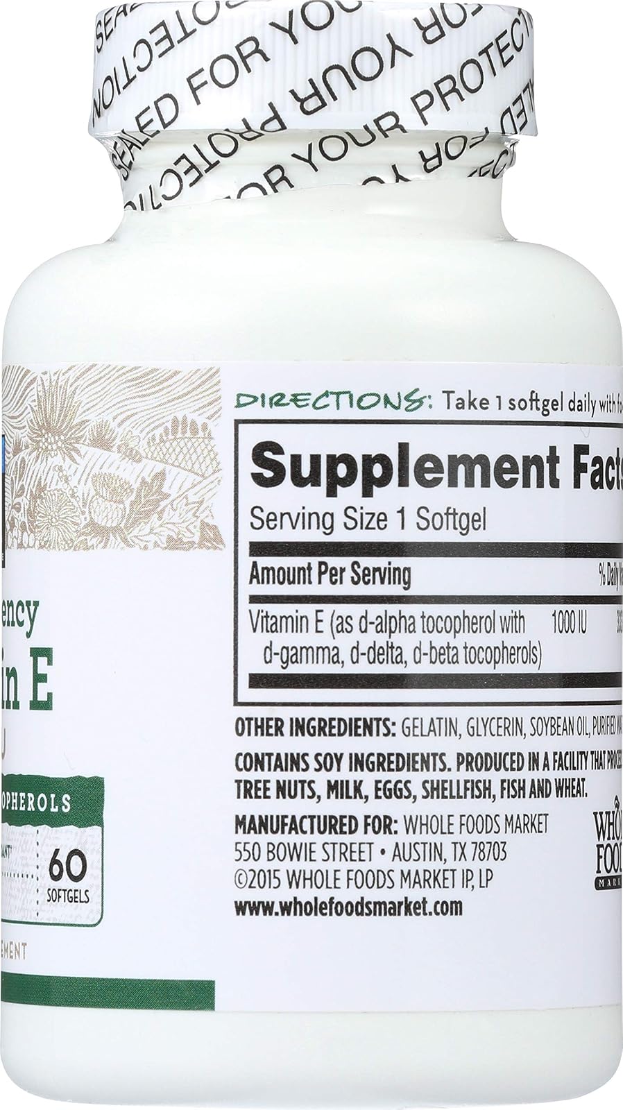 antioxidant support with Vitamin E
