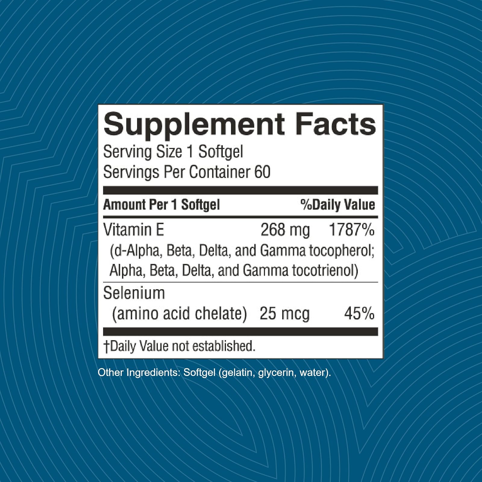 Antioxidant support with vitamin e