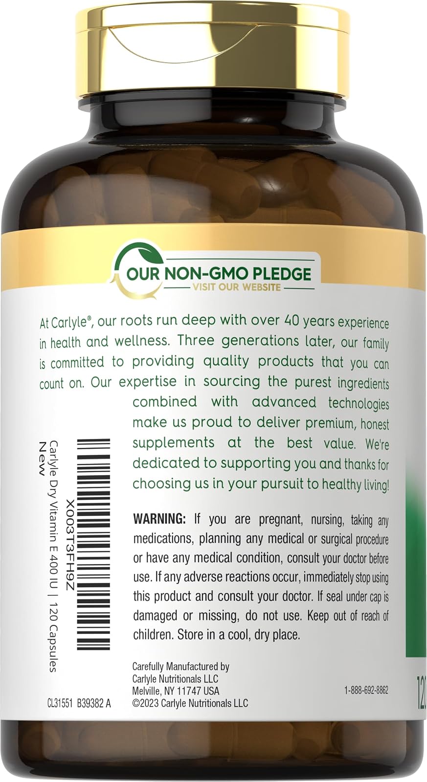Antioxidant support with vitamin E