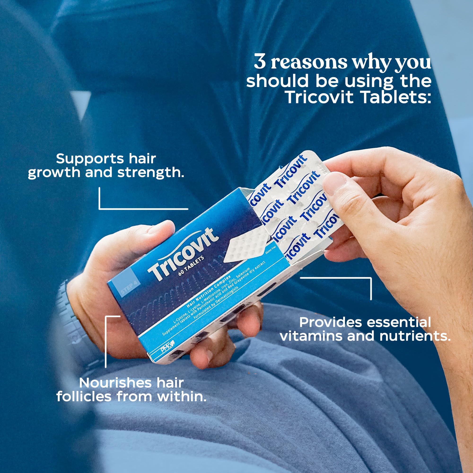 antioxidants in Tricovit for healthy hair