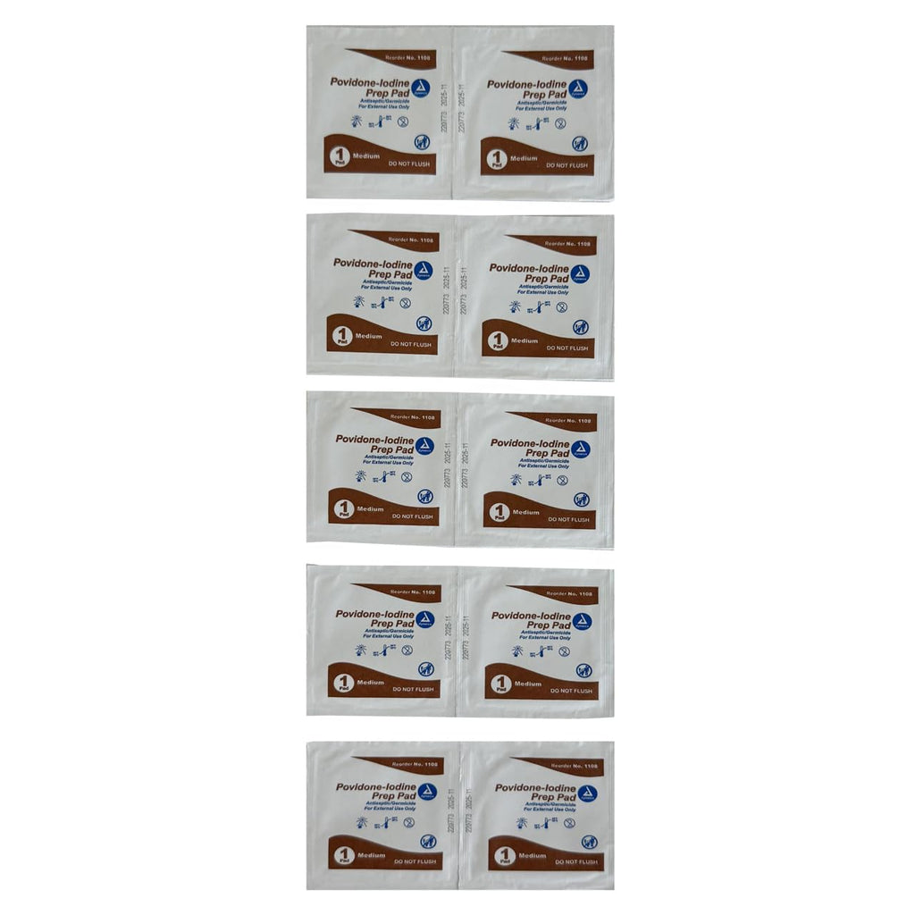 antiseptic iodine prep pads