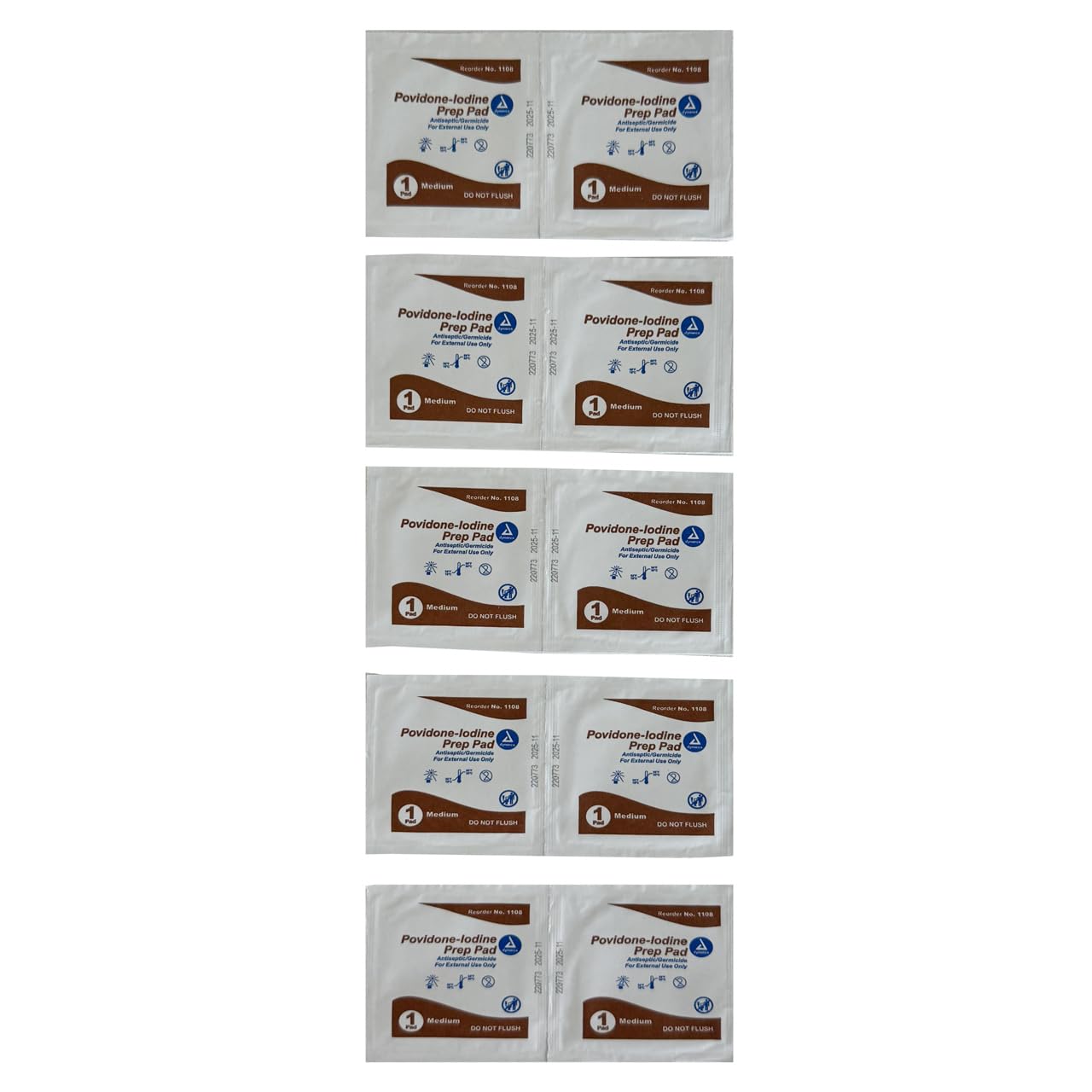 antiseptic iodine prep pads