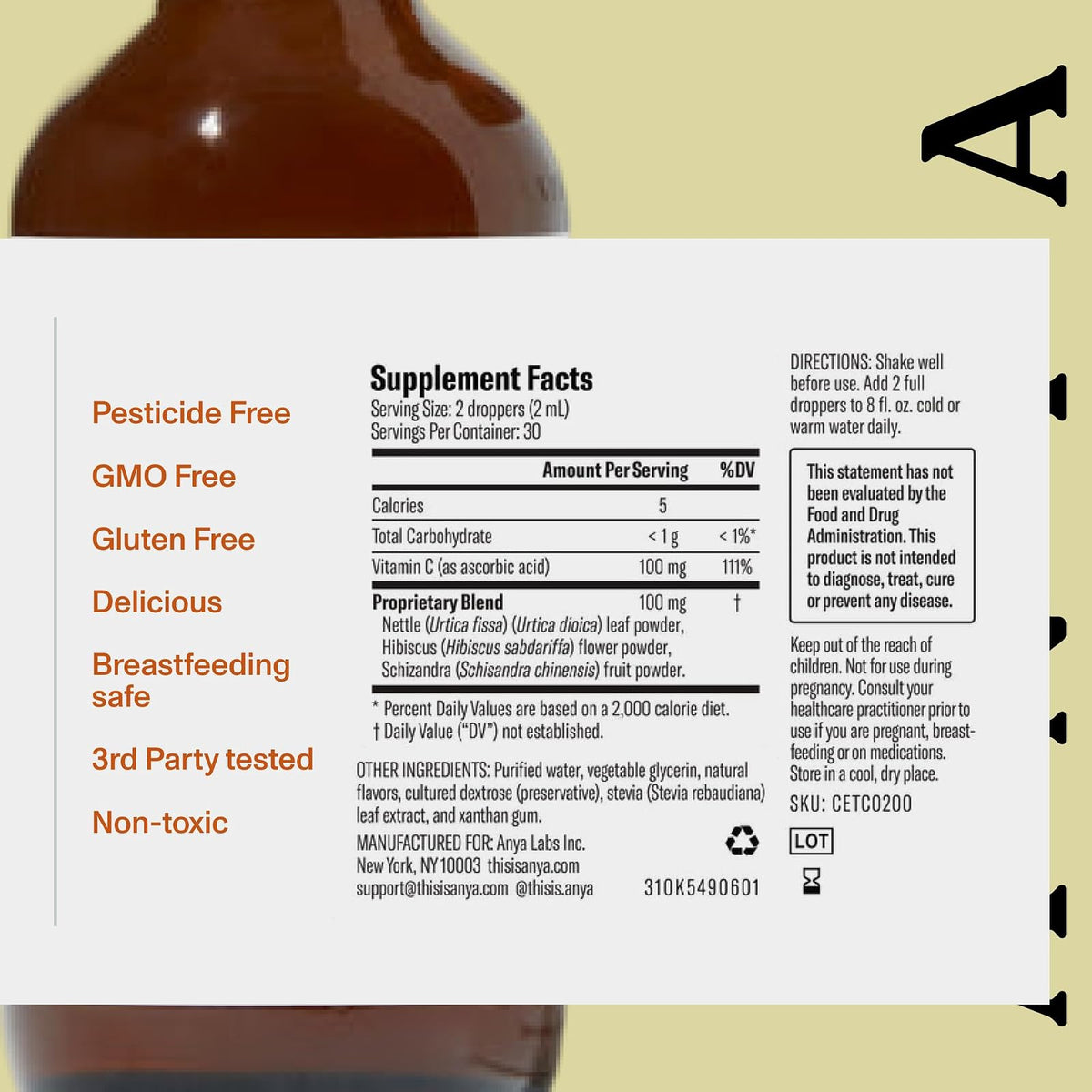ANYA drops for enhanced wellness