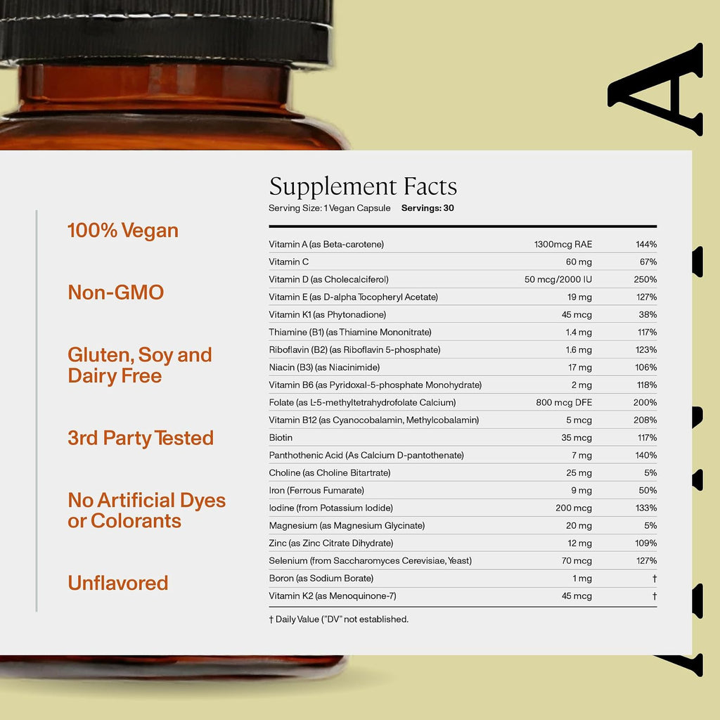 ANYA prenatal vitamins for breastfeeding support