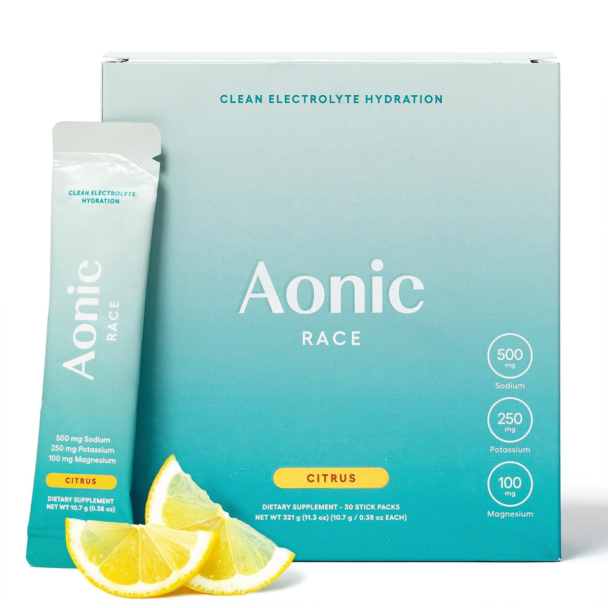 AONIC electrolyte powder for hydration