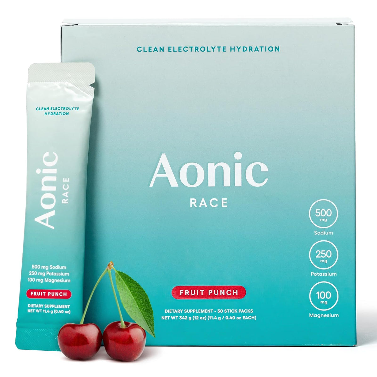 AONIC Race electrolyte powder for hydration