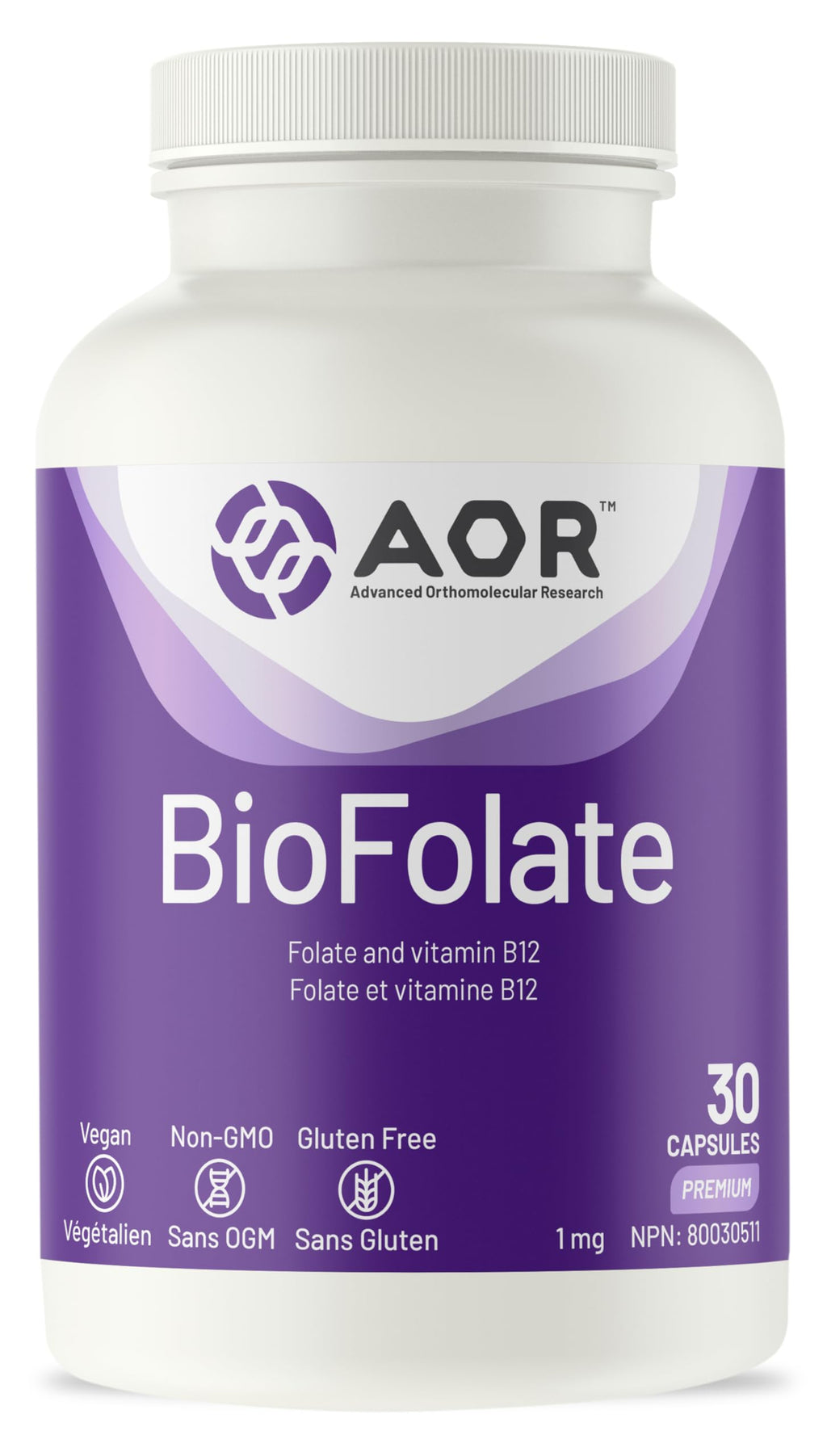 AOR Biofolate Capsules for wellness