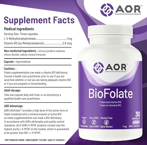 AOR Biofolate for mental clarity