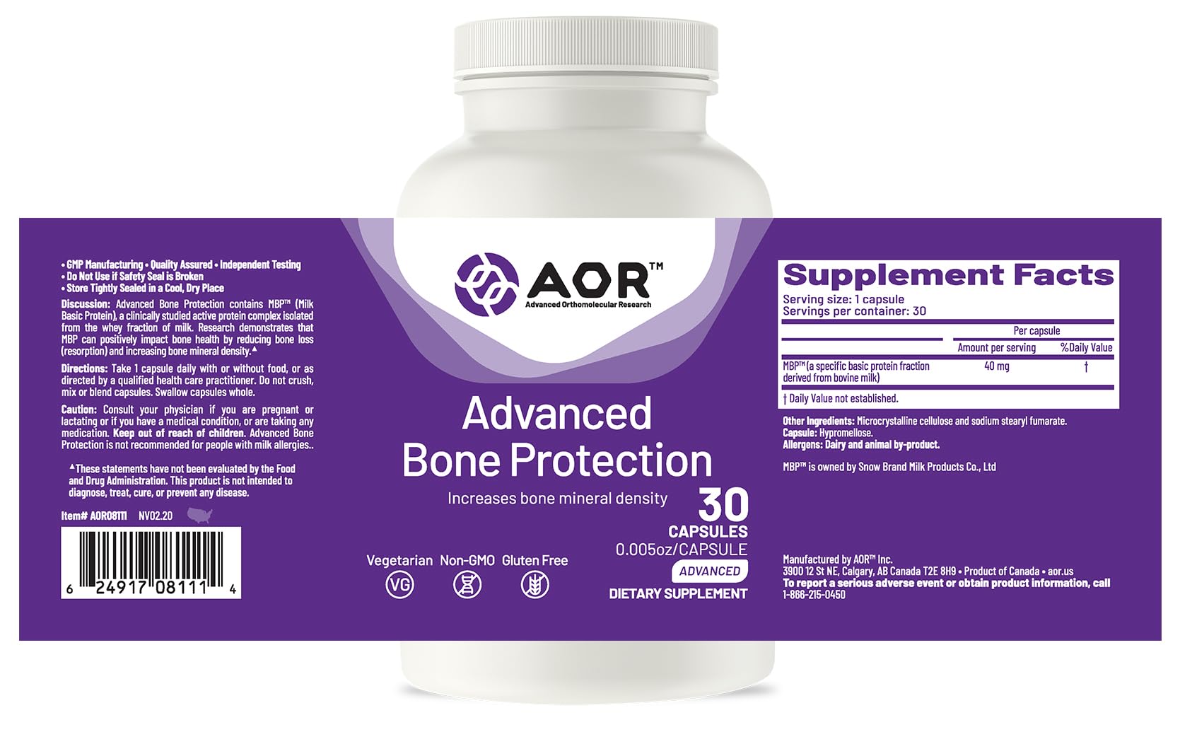 AOR Bone Protection capsules for density