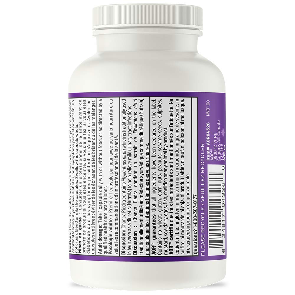 AOR Chanca Piedra herbal supplement benefits