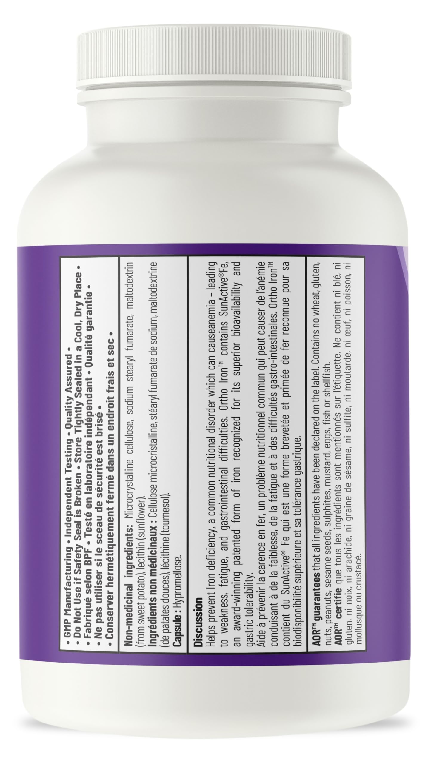 AOR iron for overall well-being