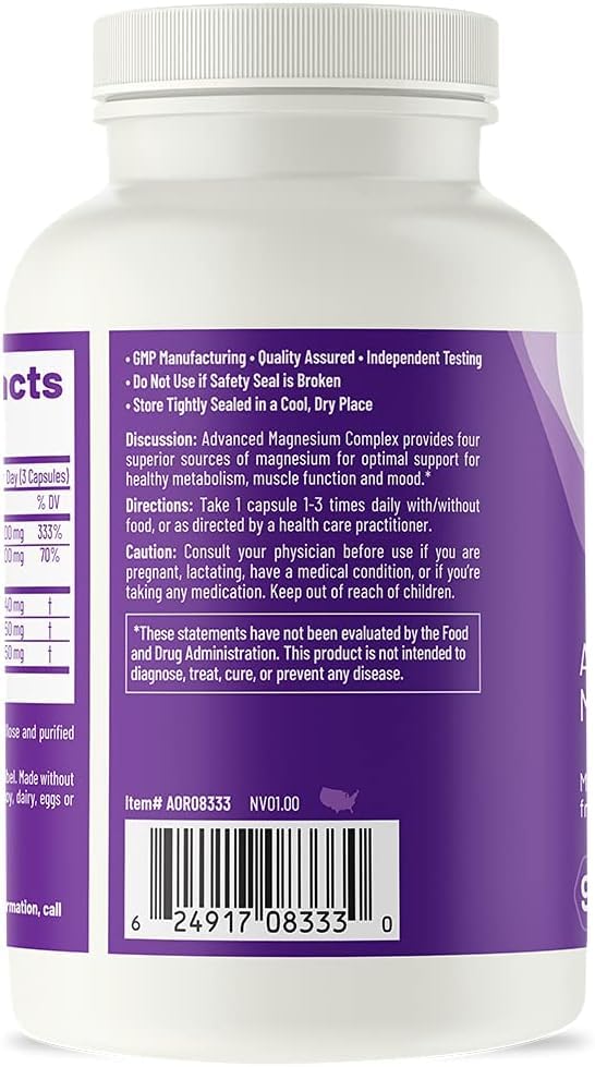 AOR magnesium capsules for stress relief