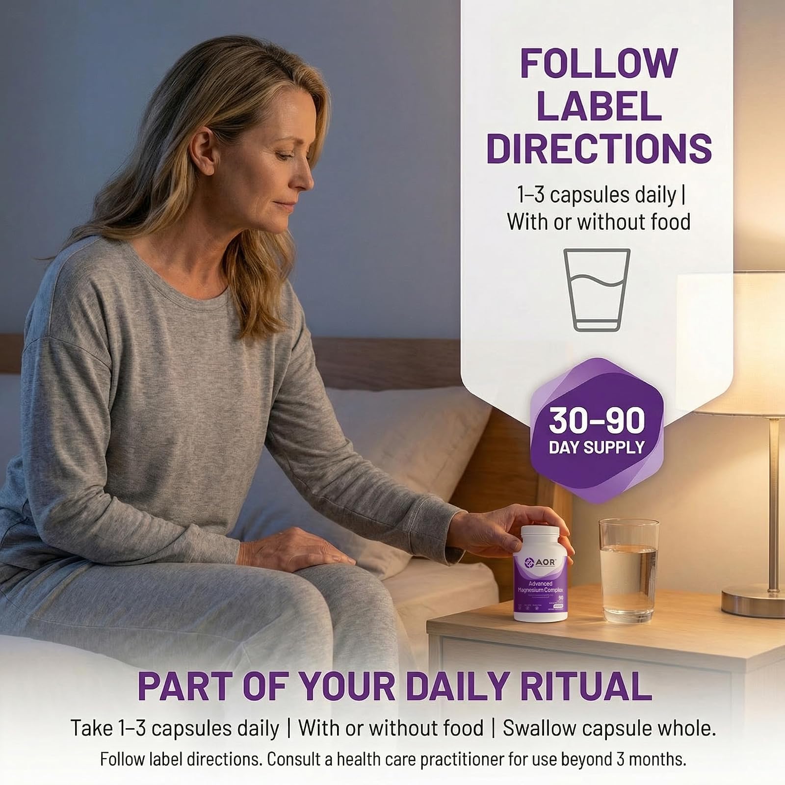 AOR magnesium for better sleep quality