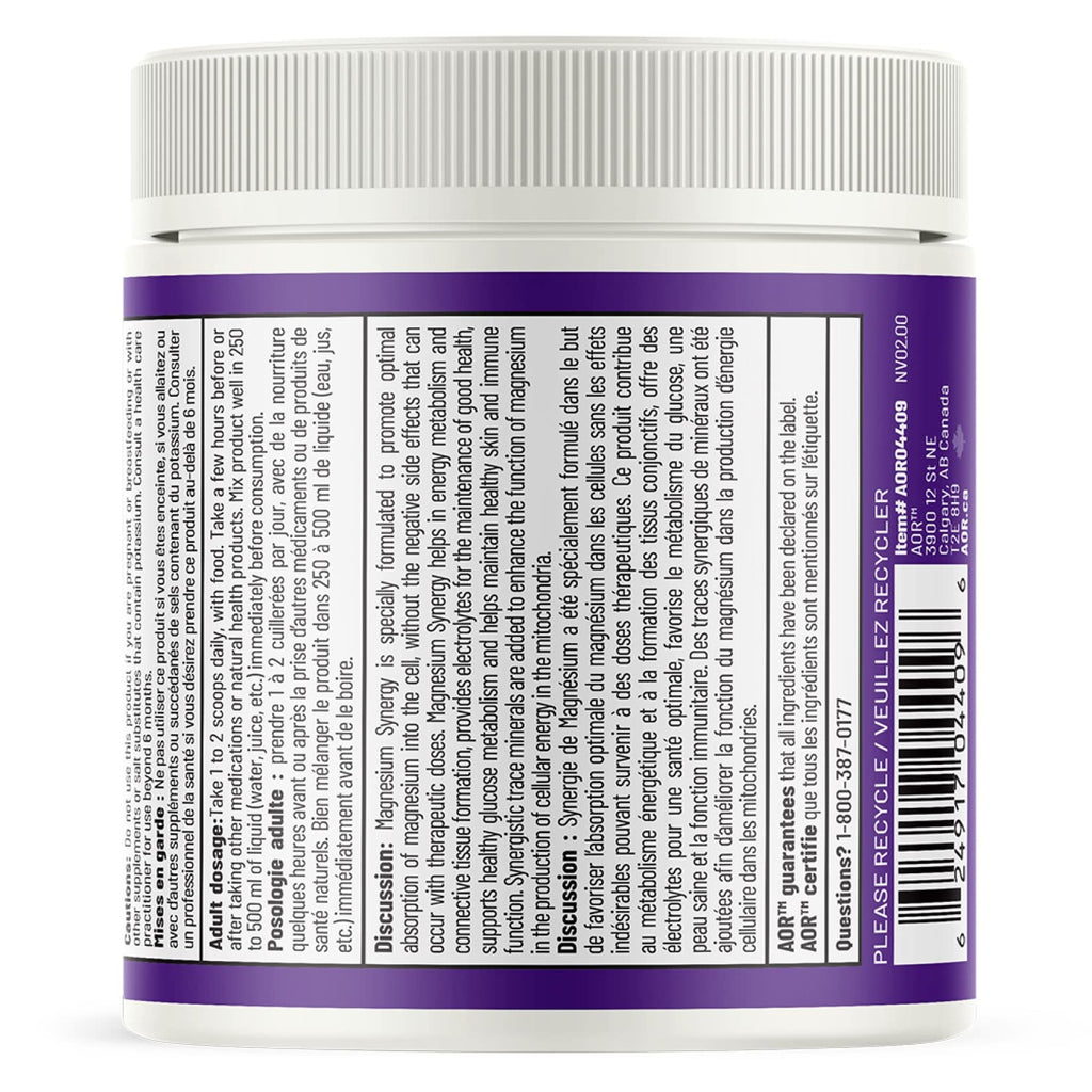 AOR magnesium for stress relief