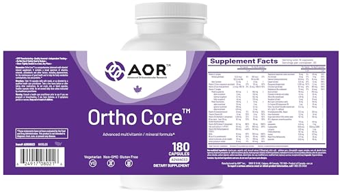 AOR Ortho Core 180 veg caps