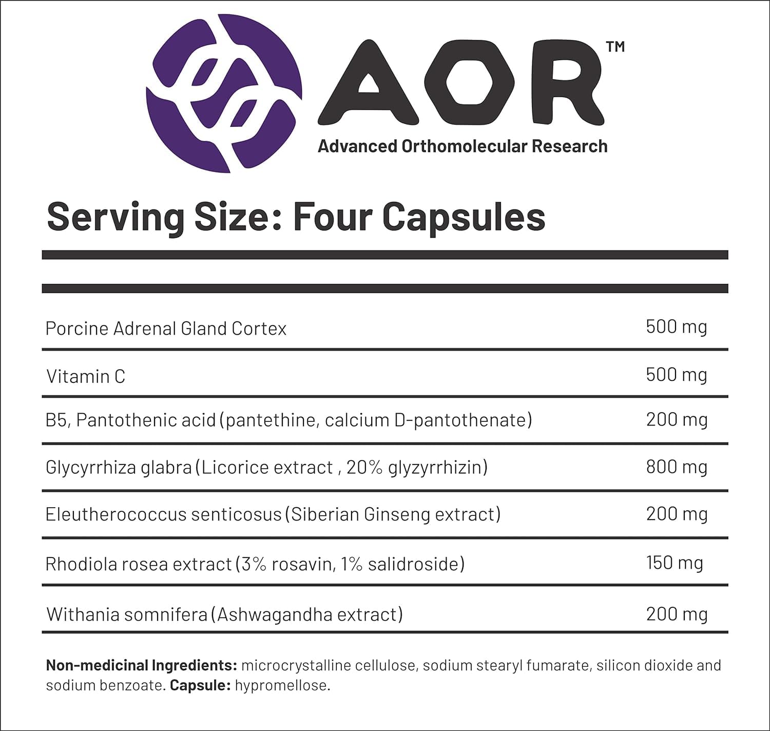 AOR SPO health supplement capsules
