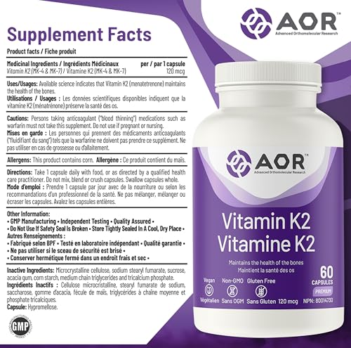 AOR Vitamin K2 for active lifestyles