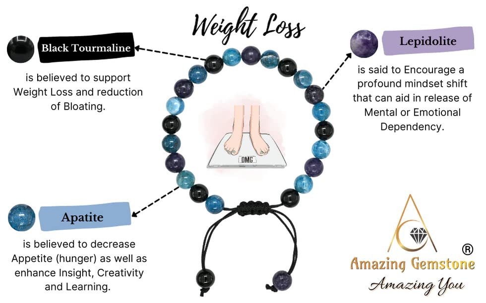 apatite gemstone energy bracelet set