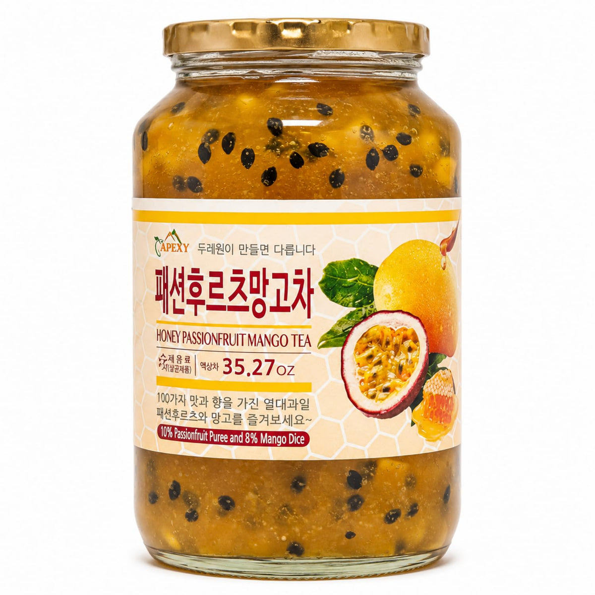 Apexy Korean honey passionfruit tea