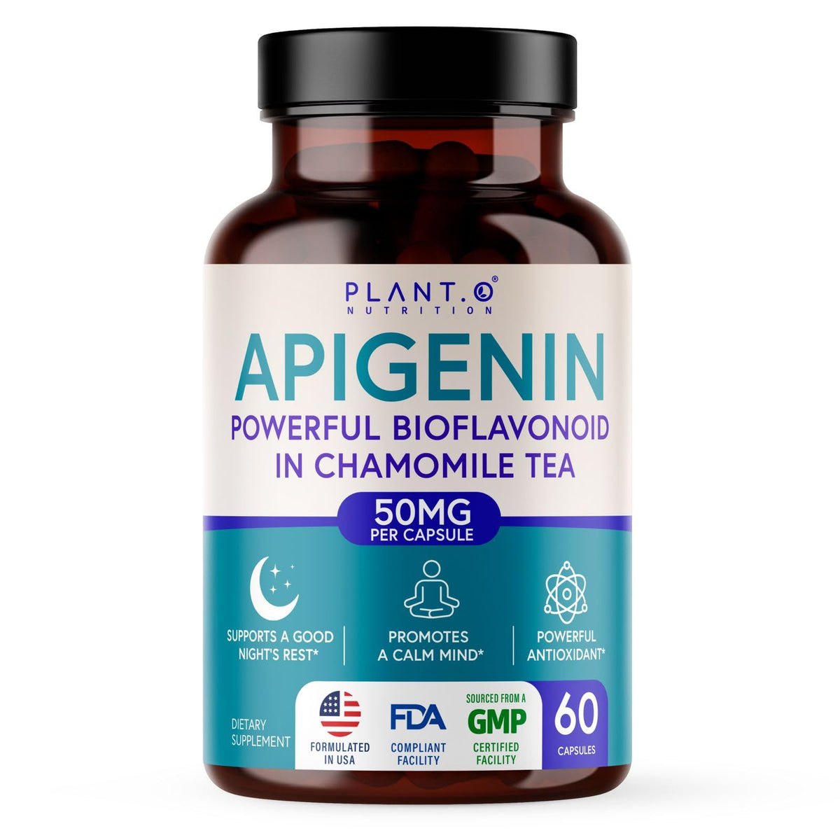 Apigenin 50 mg sleep support capsules