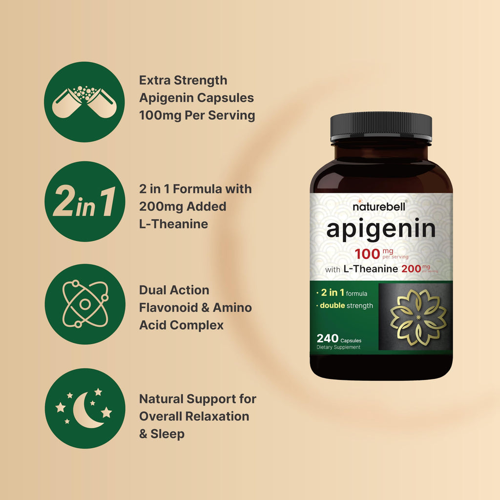 Apigenin benefits for stress relief