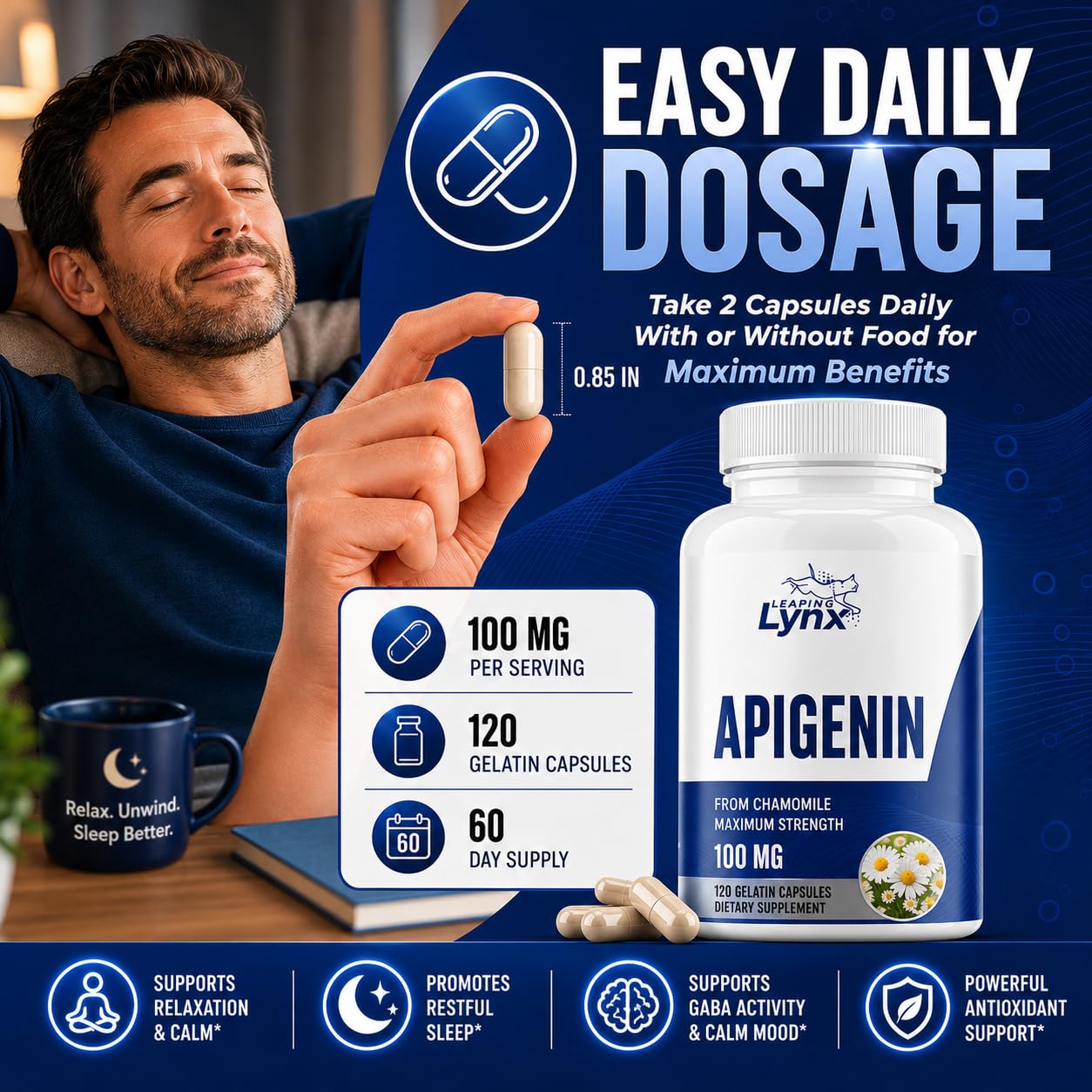 apigenin capsules for better sleep quality