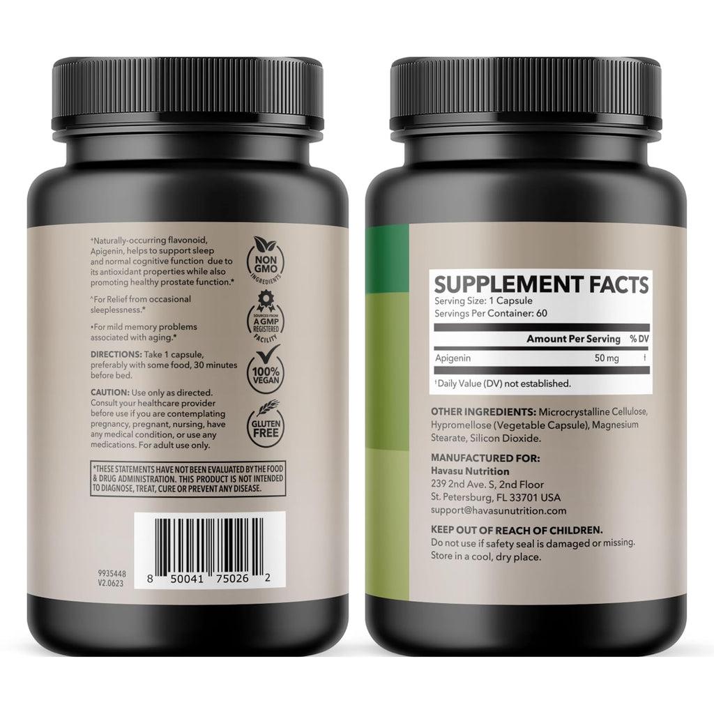 Apigenin capsules for better sleep