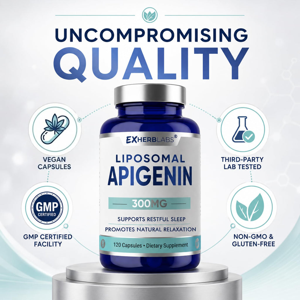 Apigenin capsules for stress relief
