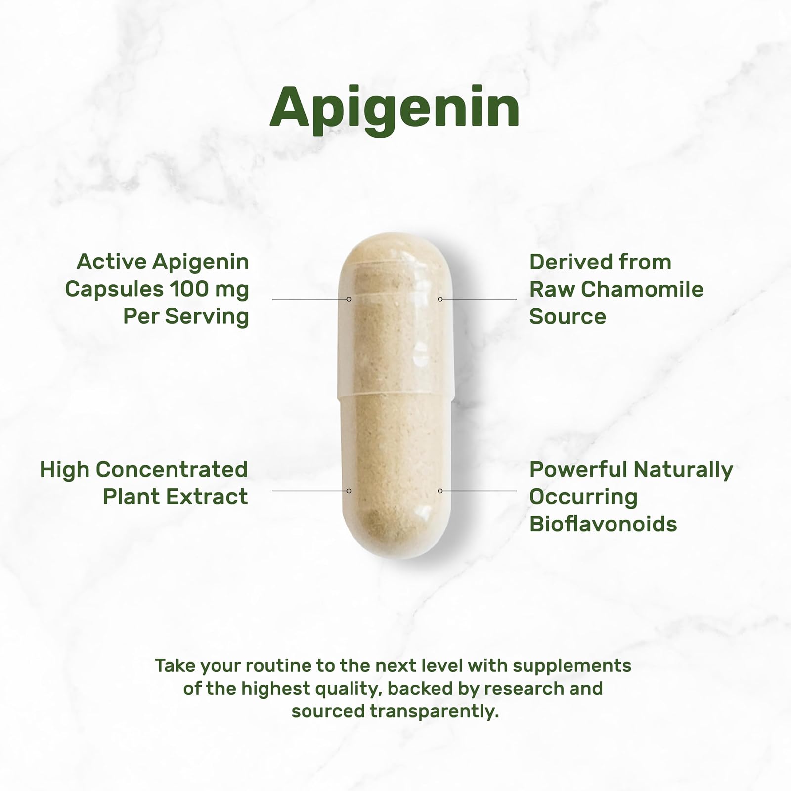 Apigenin capsules for women's health
