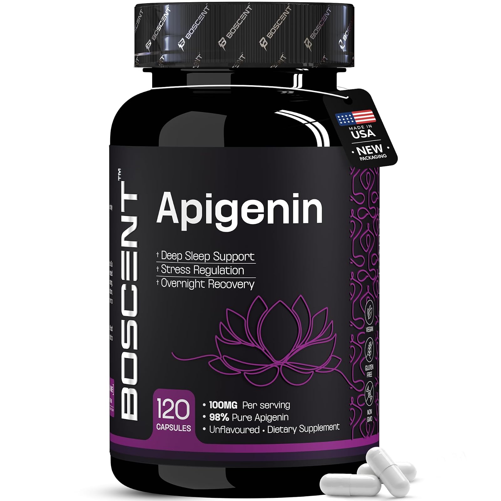 apigenin chamomile extract capsules for relaxation