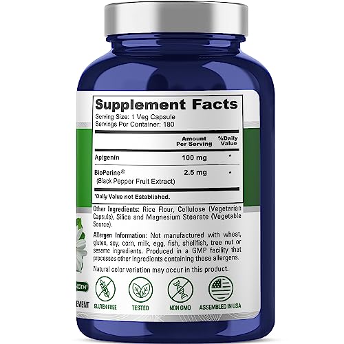 Apigenin flavonoid support for wellness