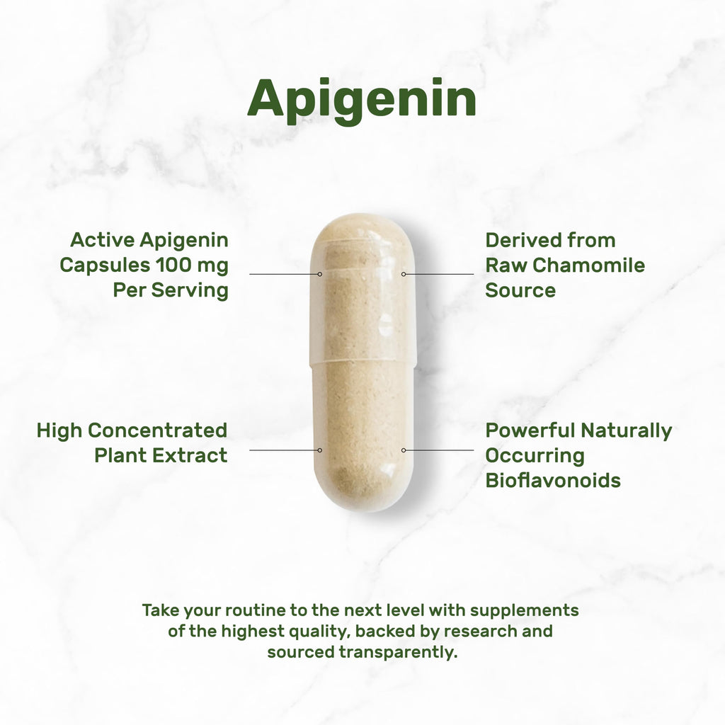 Apigenin for stress relief