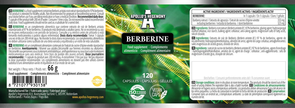 APOLLO'S HEGEMONY berberine extract