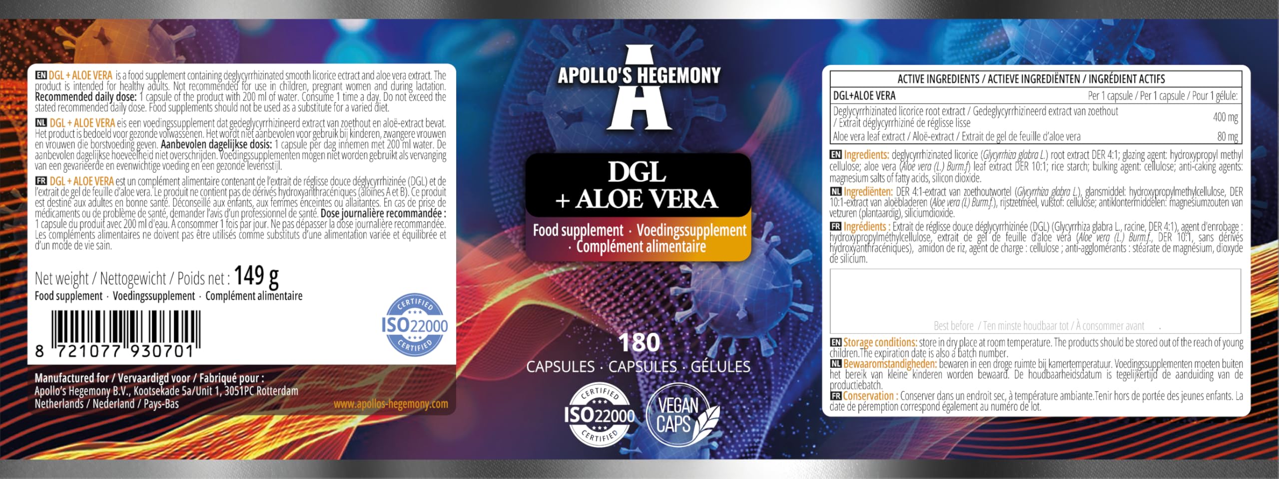 APOLLO'S HEGEMONY DGL herbal remedy