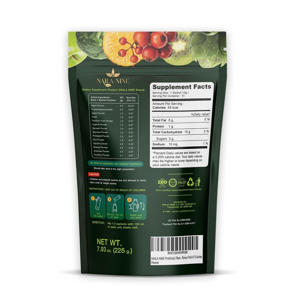 apple and kiwi fiber supplement