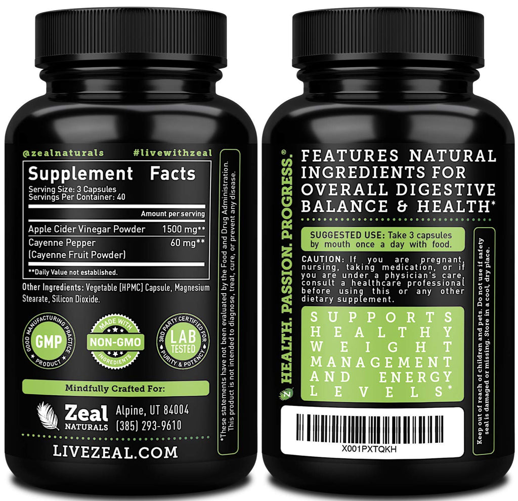 apple cider vinegar capsules for gut health