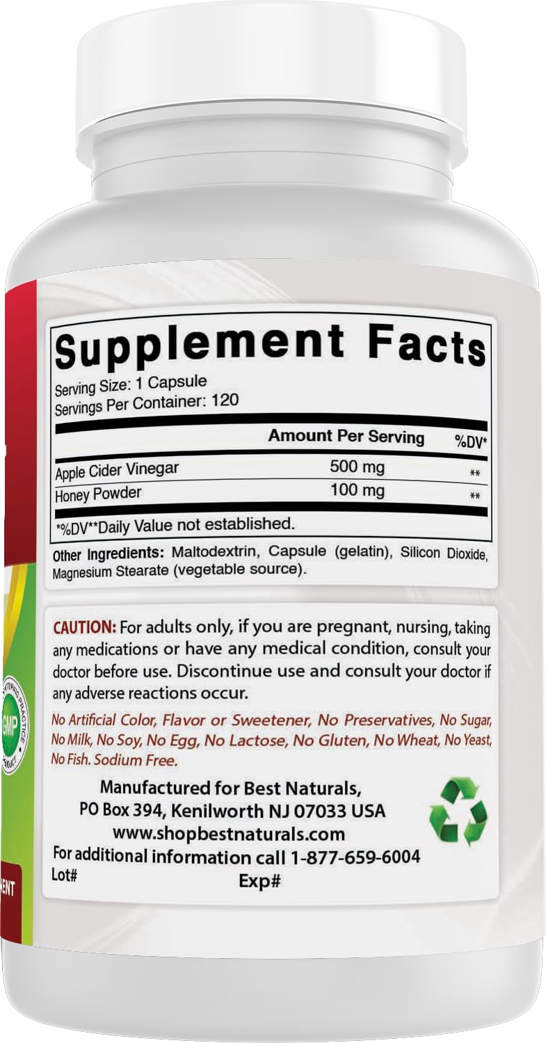 apple cider vinegar capsules for gut health