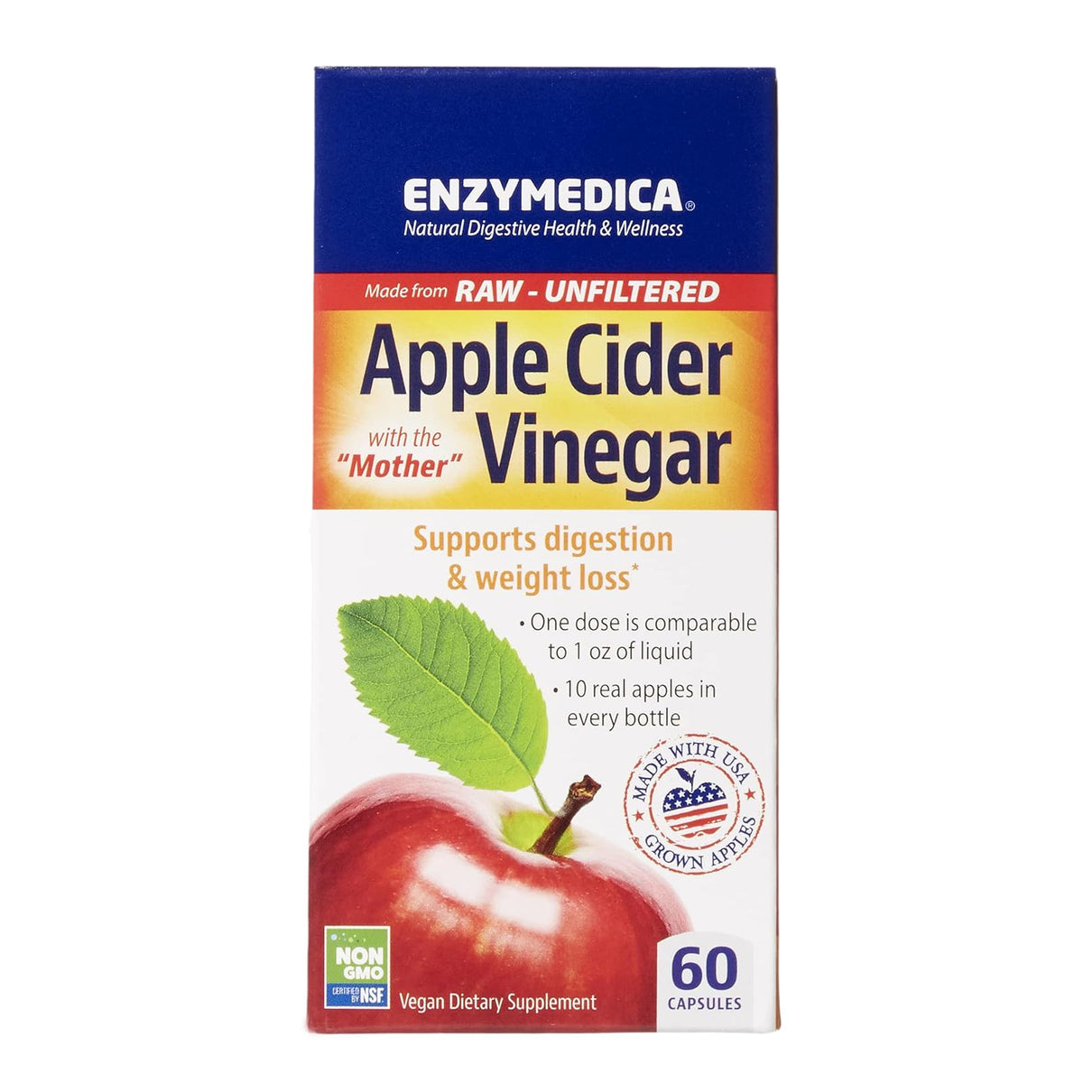 apple cider vinegar digestive support capsules