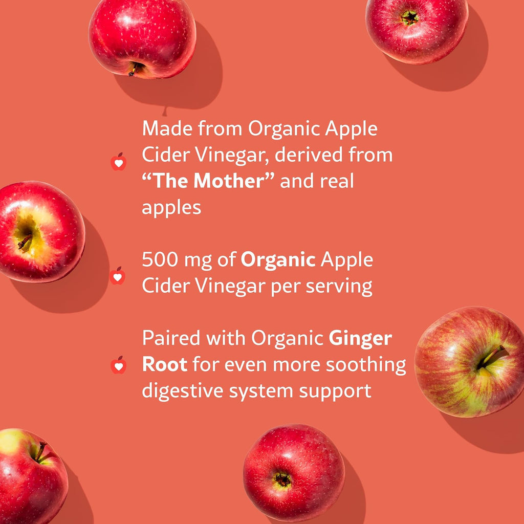 Apple cider vinegar gummies for gut health support