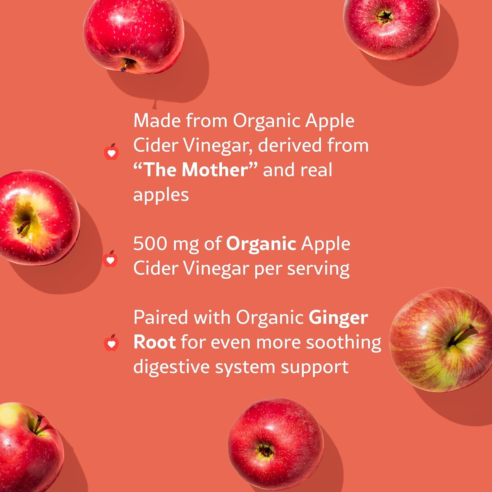 Apple cider vinegar gummies for gut health support