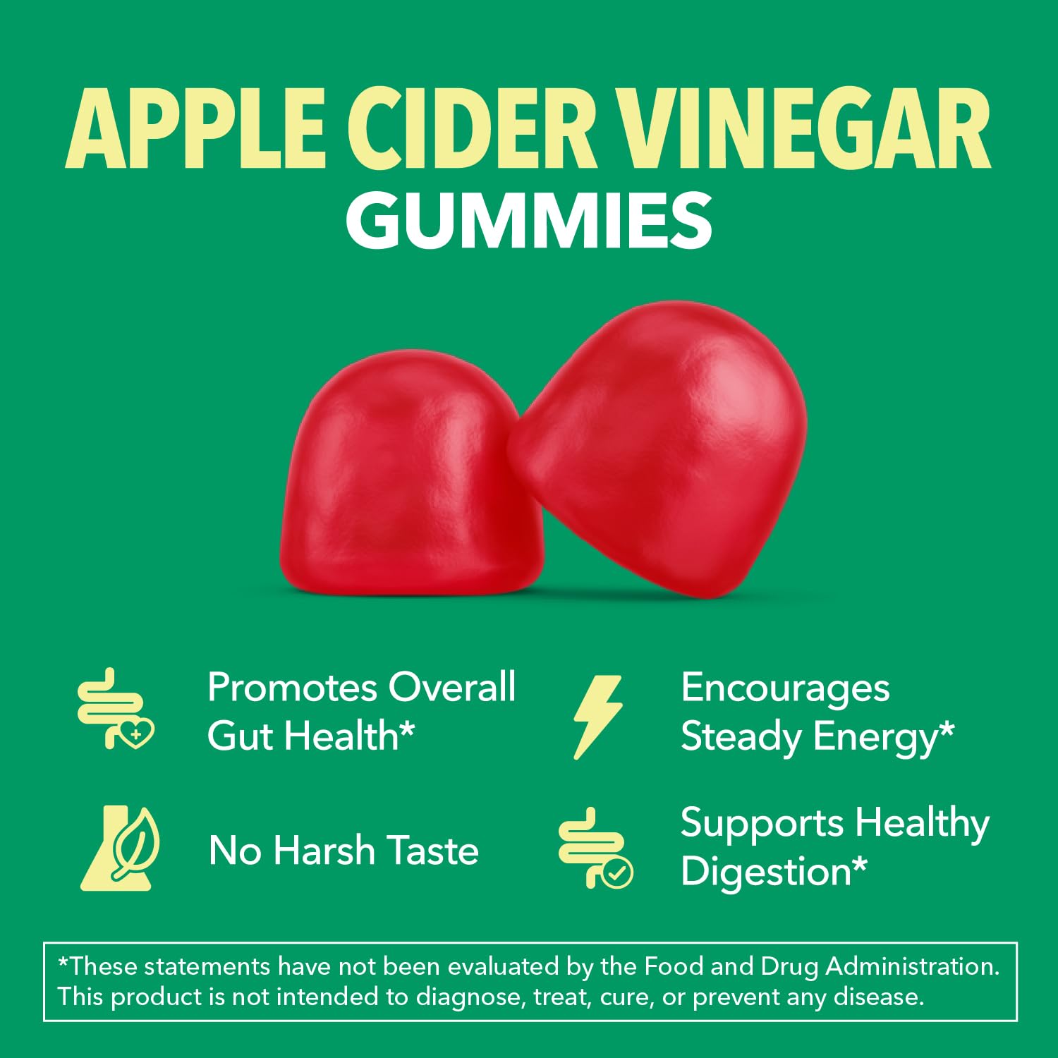 apple cider vinegar gummies with apple flavour