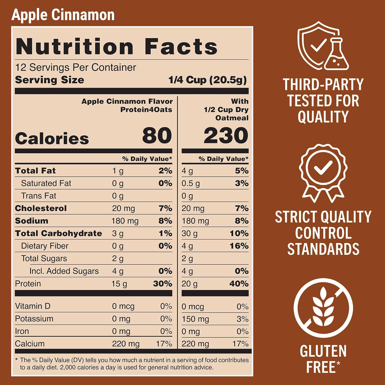 apple cinnamon protein for muscle recovery