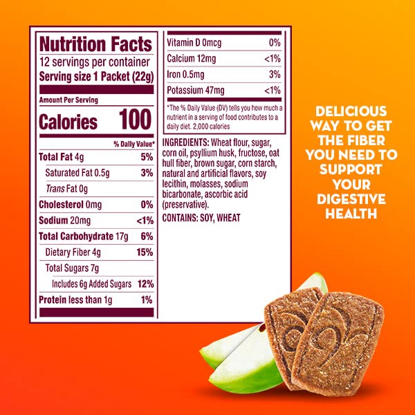 Apple crisp psyllium husk snack