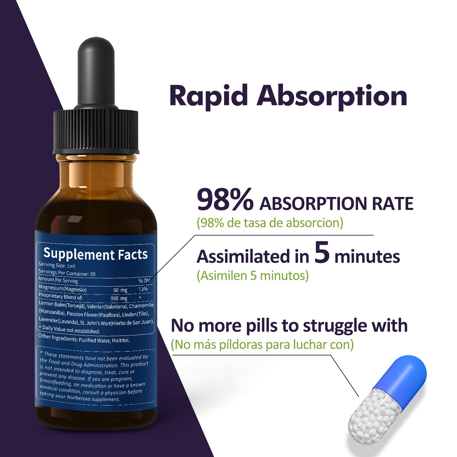 apple flavored valerian liquid drops
