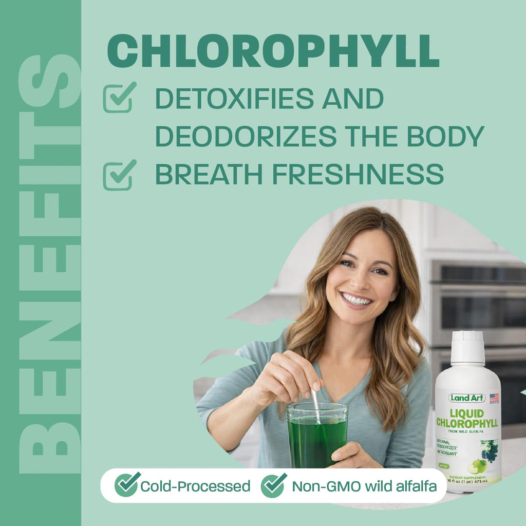 Apple flavour chlorophyll for energy