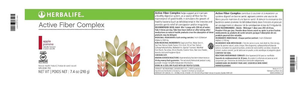Apple flavour dietary fiber supplement