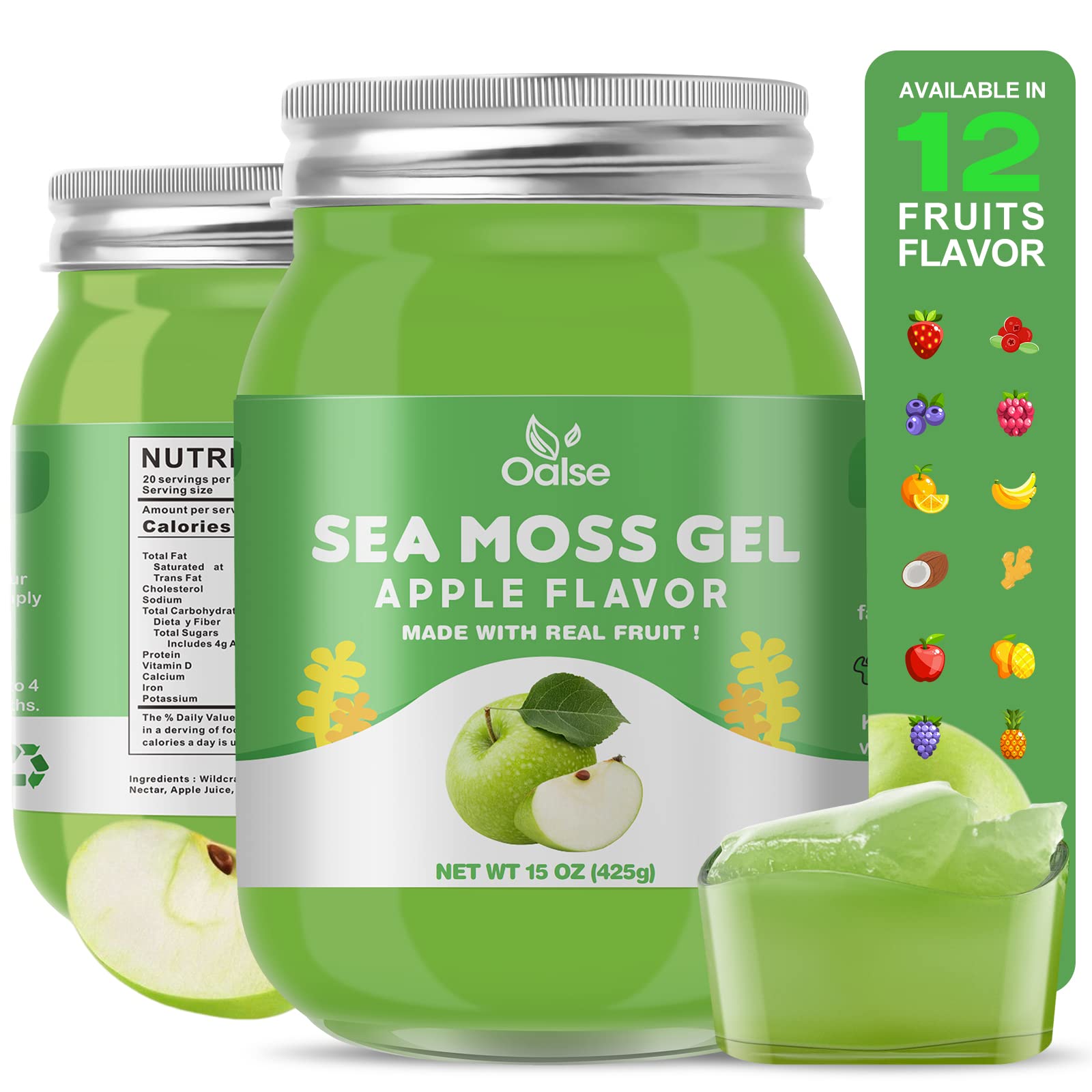apple flavour sea moss gel
