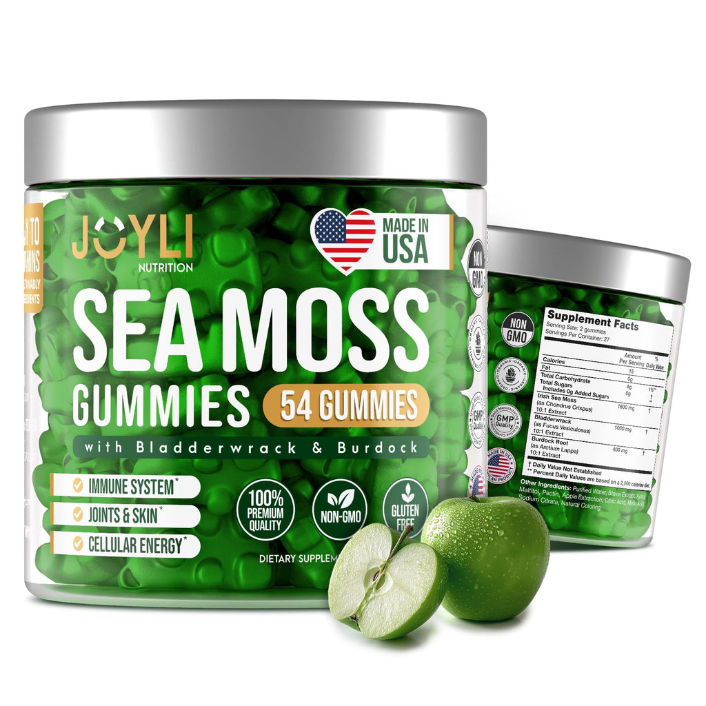 apple flavour sea moss gummies